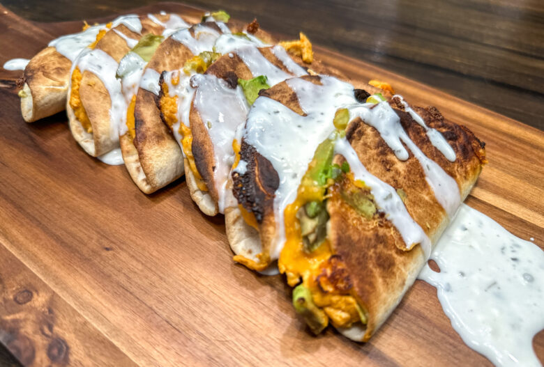 Buffalo Chicken Dip Tacos - Midwest Brittany